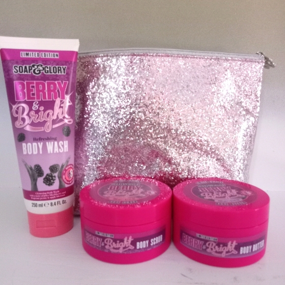 Soap & Glory | Bath & Body | Berry Bright Bath Body Set | Poshmark